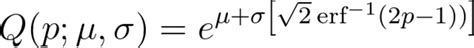 Can Quantiles Be Calculated For Lognormal Distributions Cross Validated