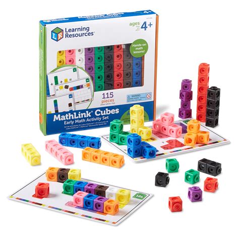 Buy Learning Resourcesmathlink Cubes Early Math Activity Set 115 Pieces Ages 4 Kindergarten