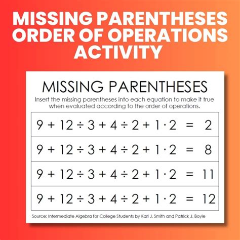 19 Fun Order Of Operations Puzzles Worksheets Library