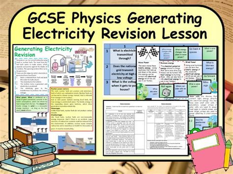 KS GCSE Physics Generating Electricity Revision Lesson Teaching Resources