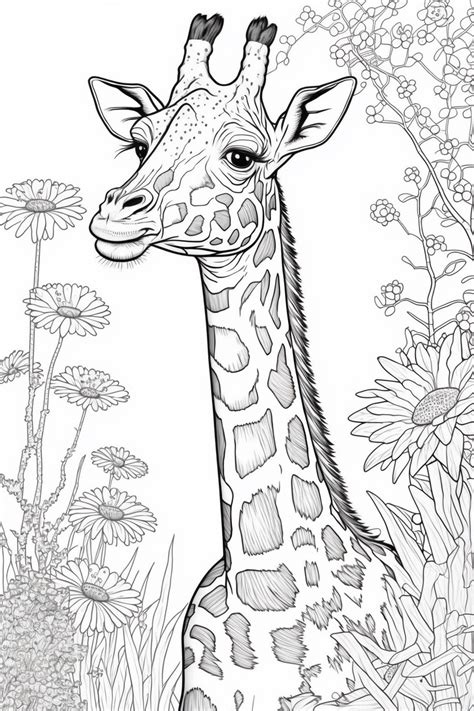 Girafa Para Colorir Artofit