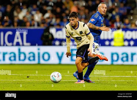 Pedri And Santiago Santi Cazorla Seen During Laliga Ea Sports Game