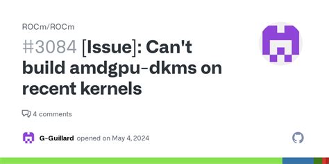 Issue Cant Build Amdgpu Dkms On Recent Kernels · Issue 3084 · Rocm