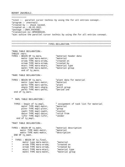 Practice Abap Program 2 Pdf