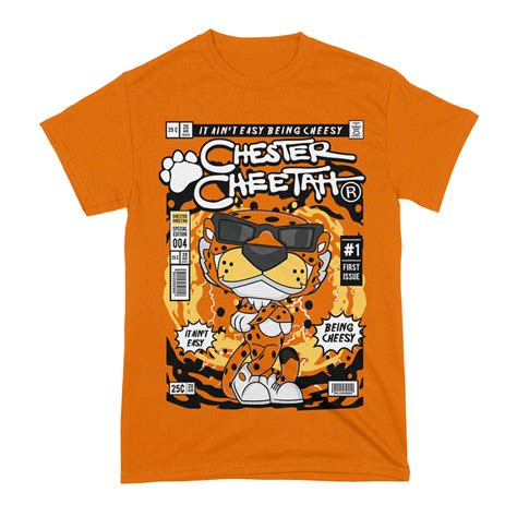 T Shirt Quality Camiseta Chester Cheetah Em Casa Do Fã Camisetas