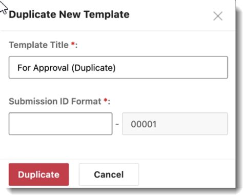 Duplicate An Existing Template