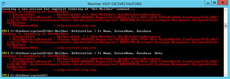 Database Is Mandatory On Usermailbox Exchange Collaboration Spiceworks Community