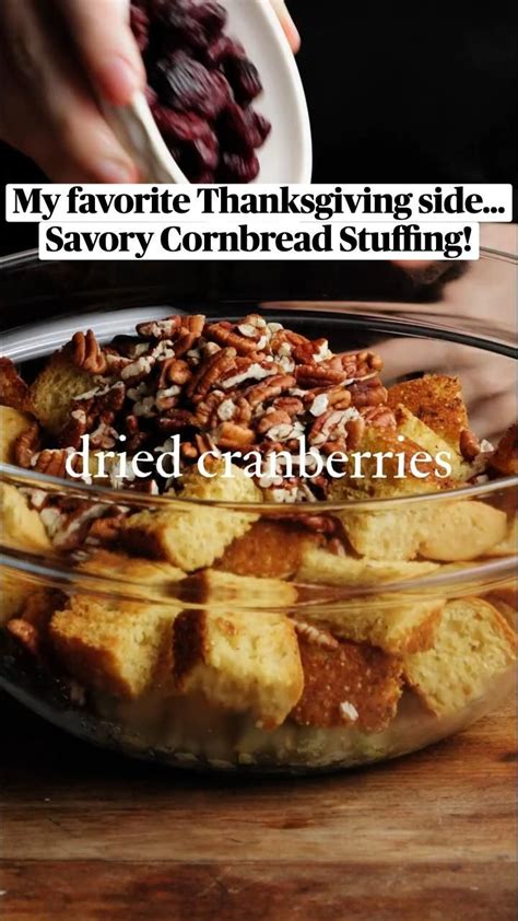 Savory Cornbread Stuffing Thanksgiving Sides Thanksgiving Stuffing