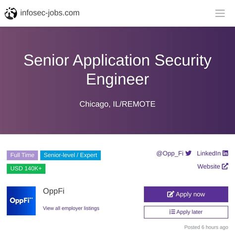 Hiring Senior Application Security Engineer Rremoteworking