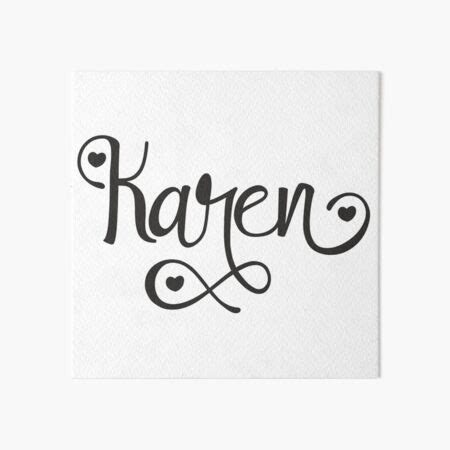 Karen Name Karen Calligraphy Gift For Karen Custom Gift Karen Personalized Gift Karen