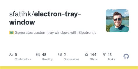 Github Sfatihk Electron Tray Window Generates Custom Tray Windows With Electron Js
