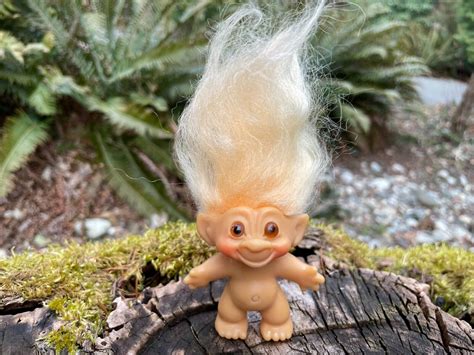 1960s 3 Vintage Original Thomas Dam Troll Doll Stamped Dam On Upper