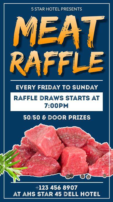 Meat Raffle Template Postermywall