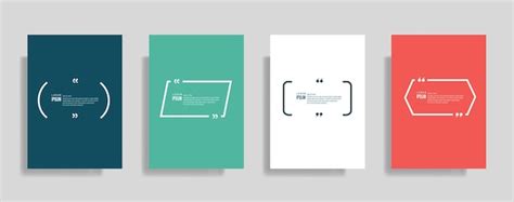 인용 프레임 빈 템플릿 세트 쉼표 참고 메시지 인용 빈 연설 거품 및 주석 프리미엄 벡터