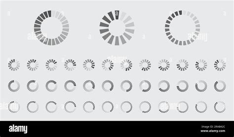 Circular Loading Buffering Icons Vector Set Stock Vector Image And Art