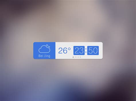 Weather And Clock Widget By Peak Xing On Dribbble