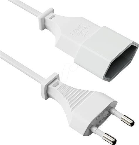 Son Esb 010w Mains Cable Extension Euro Plug Euro Socket W 1 0 M