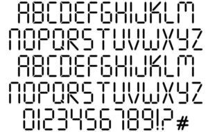 Seven Segment Font Free Download Font Sonic