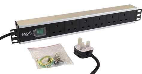 Buy Excel Uk Socket Horizontal Pdu Uk Plug Comms Express