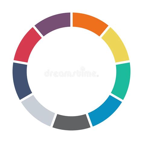 Infographic Pie Chart Cycle Presentation Diagram 9 Section Stock