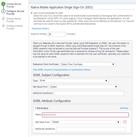 Configuring Mobile App Single Sign On Sso