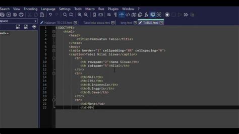 Make Table In Notepad Youtube