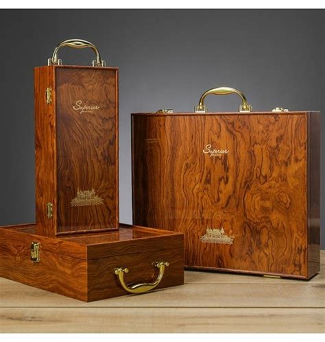 휴대용 원목 가죽 레드 와인 선물 나무 와인 캐리어 와인잔 트래블러 포장 상자 케이스 가방 선물용 캠핑 티몬