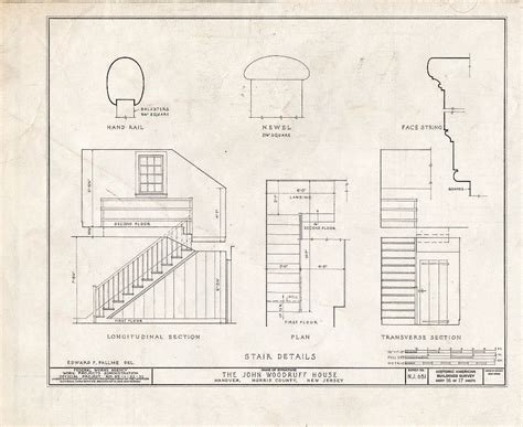Blueprint Habs Nj14 Hano5 Sheet 16 Of 17 John Woodruff House 28