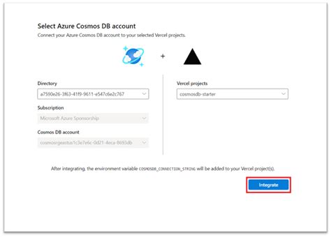 Vercel Integration With Azure Cosmos Db Microsoft Learn
