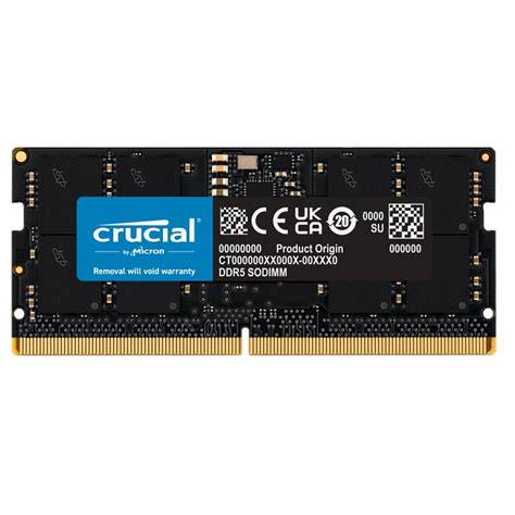 Ram Laptop Crucial 16gb Ddr5 4800mhz Ct16g48c40s5