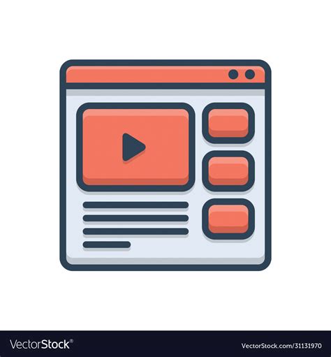 Youtube Royalty Free Vector Image Vectorstock