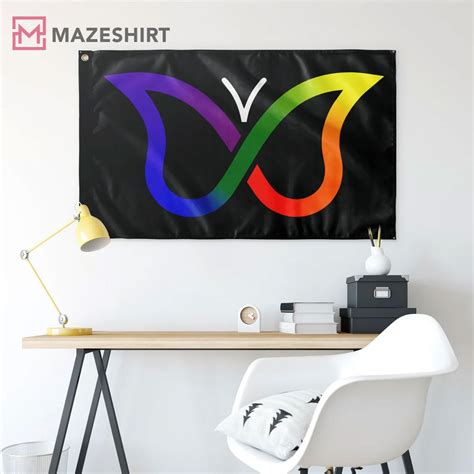 Adhd Pride Butterfly Wall Flag Fashions Fade Style Is Eternal
