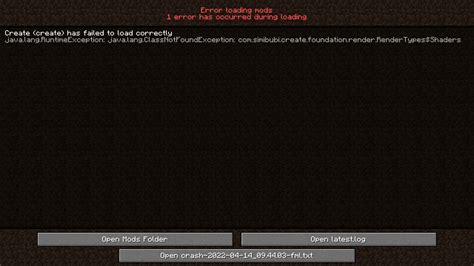 Create Mod Loading Fails Classnotfoundexception · Issue 2957
