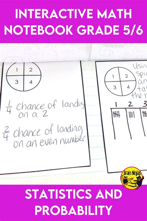 Statistics Graphing And Probability Interactive Math Unit Grade 5 And