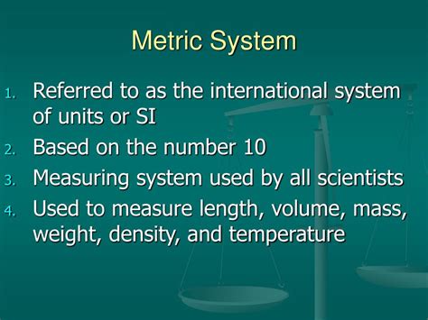 PPT Metric System PowerPoint Presentation Free Download ID 3414325