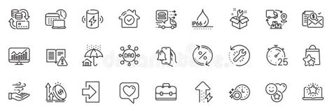 Icons Pack As Instruction Manual Dao And Spanner Line Icons For Web App Vector Stock Vector