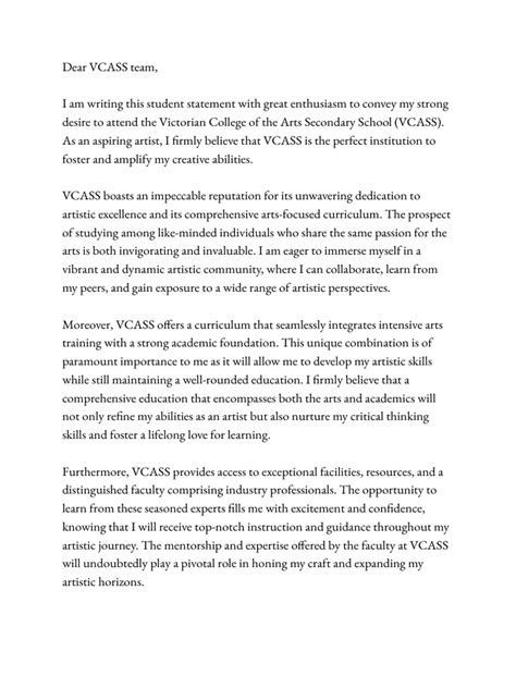 Personal Student Statement Example Pdf Expert Human Communication