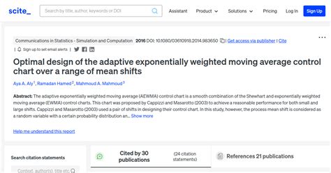 Optimal Design Of The Adaptive Exponentially Weighted Moving Average