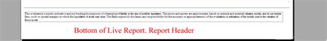 Crystal Reports Report Header Has A Blank Space At The Bottom Stack Overflow