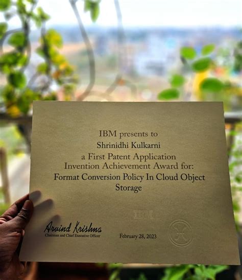 Shrinidhi Kulkarni On Linkedin Patent Innovation Teamwork Grateful 23 Comments