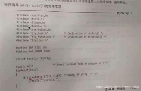 64linuxunix 系统编程手册下 伪终端伪终端 缓冲类型 Csdn博客