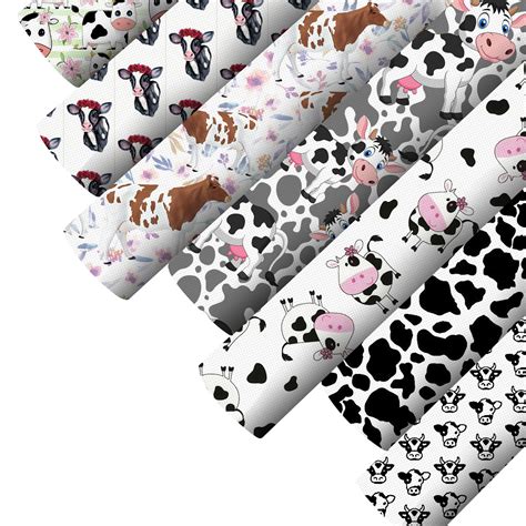 부드러운 질감 소 스팟 프린트 인조 합성 가죽 원단 활 가죽 공예 Diy 수제 재료 1yc22779인조 털 Aliexpress