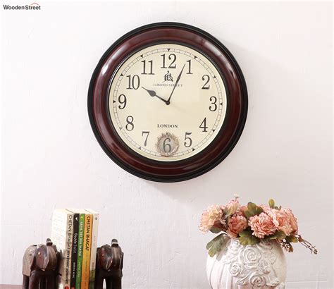 Buy Classica Dual Tone Polish Analog Wooden Wall Clock 30 Off Online