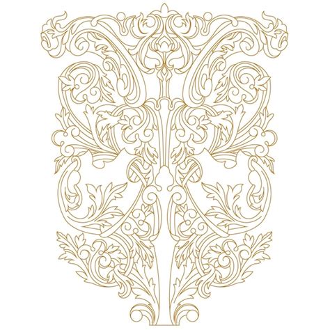 Premium Vector Golden Vintage Baroque Ornament Retro Pattern Antique