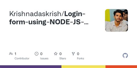 Github Krishnadaskrishlogin Form Using Node Js Express Js