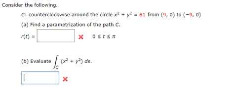 Solved Consider The Following C Counterclockwise Around The Chegg