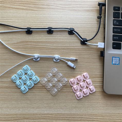 Mini Holder Self Adhesive Fiber Optic Telephone External Wire Fixing