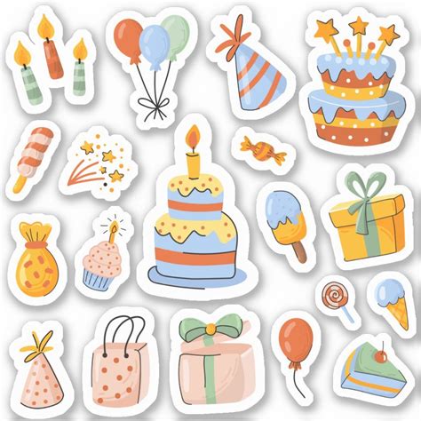 Classroom Goodie Bag Labels Happy Birthday Stickers 4 Sheets Of 170