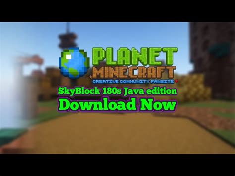 Skyblock 180s Java Edition Minecraft Map