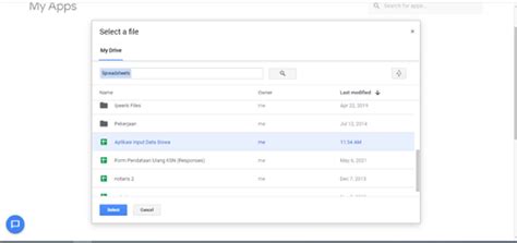 membuat aplikasi android tanpa koding berbasis data spreadsheet excel